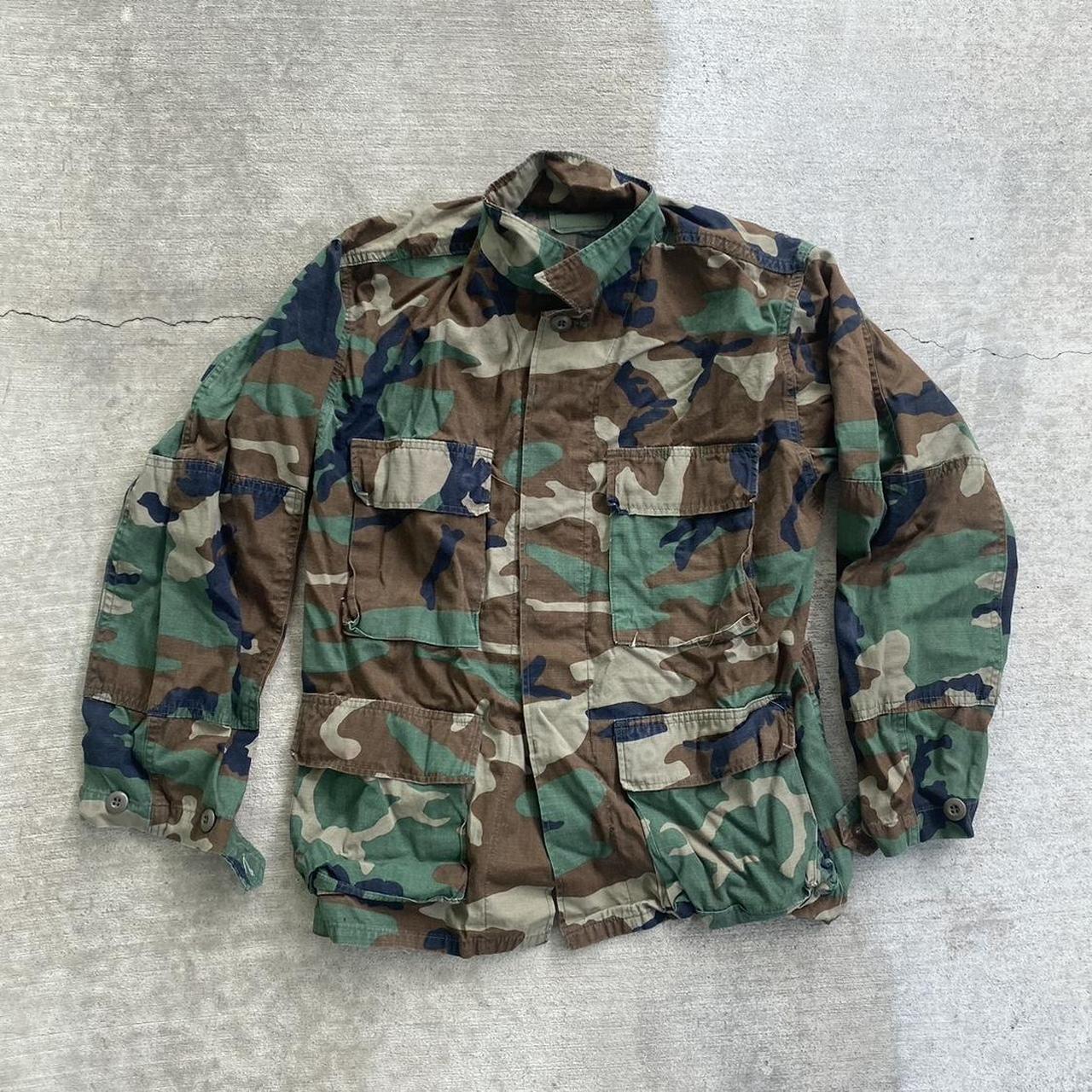Vintage BDU Army Military Field Jacket Chest... - Depop