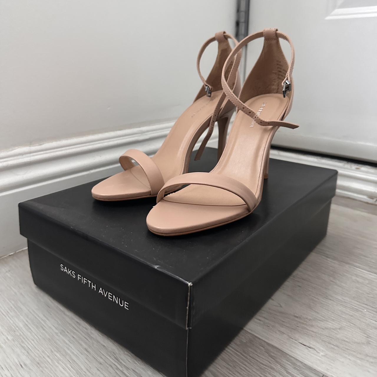 nude heels from saks fifth / brand new / bought for... - Depop