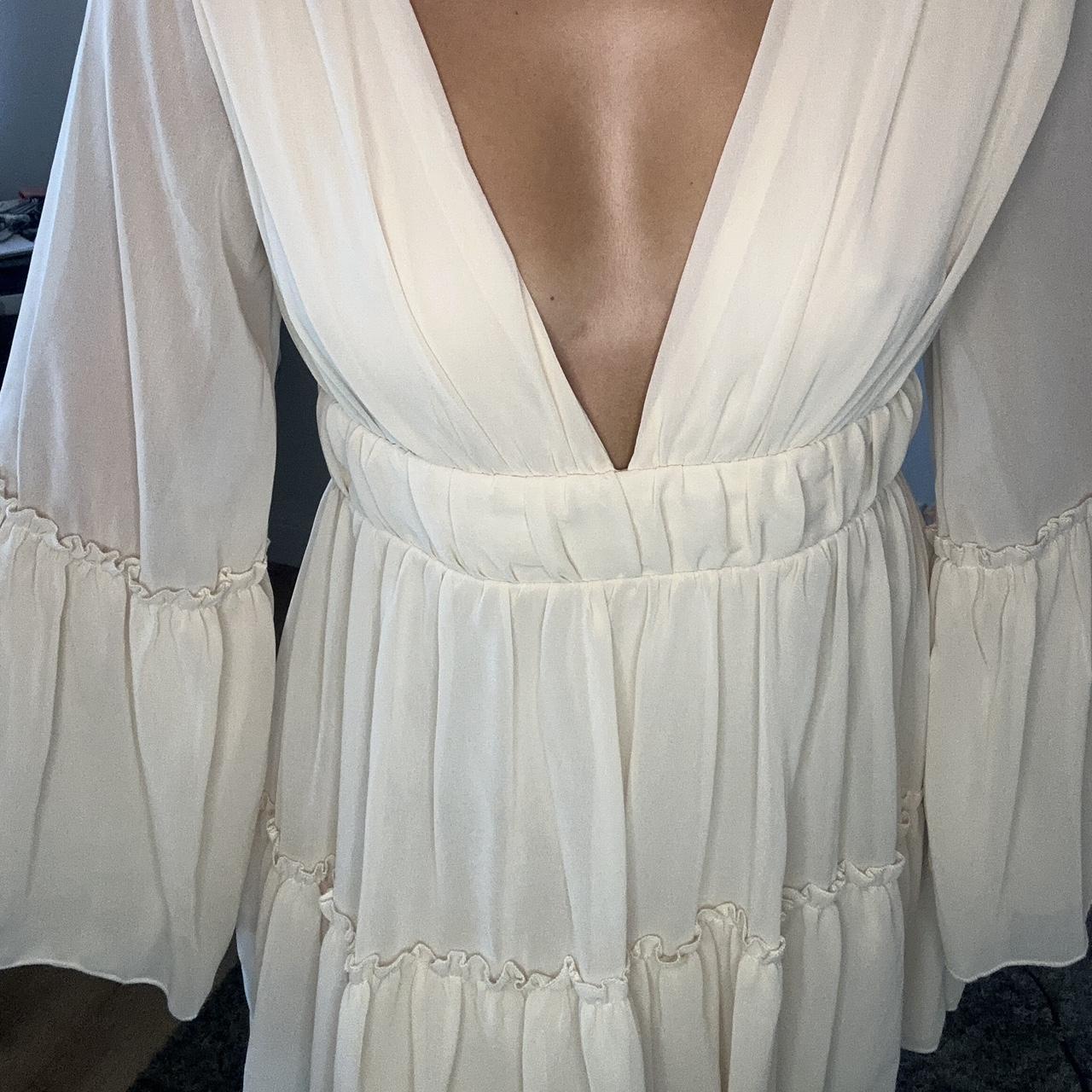 SHEIN ruffle dress. Wore this for work once. Very... - Depop