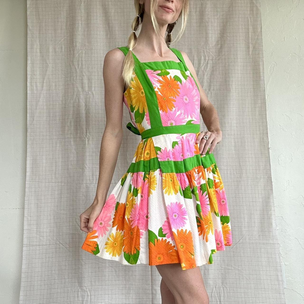 Stunning vintage 1960s floral sundress. The bright... - Depop