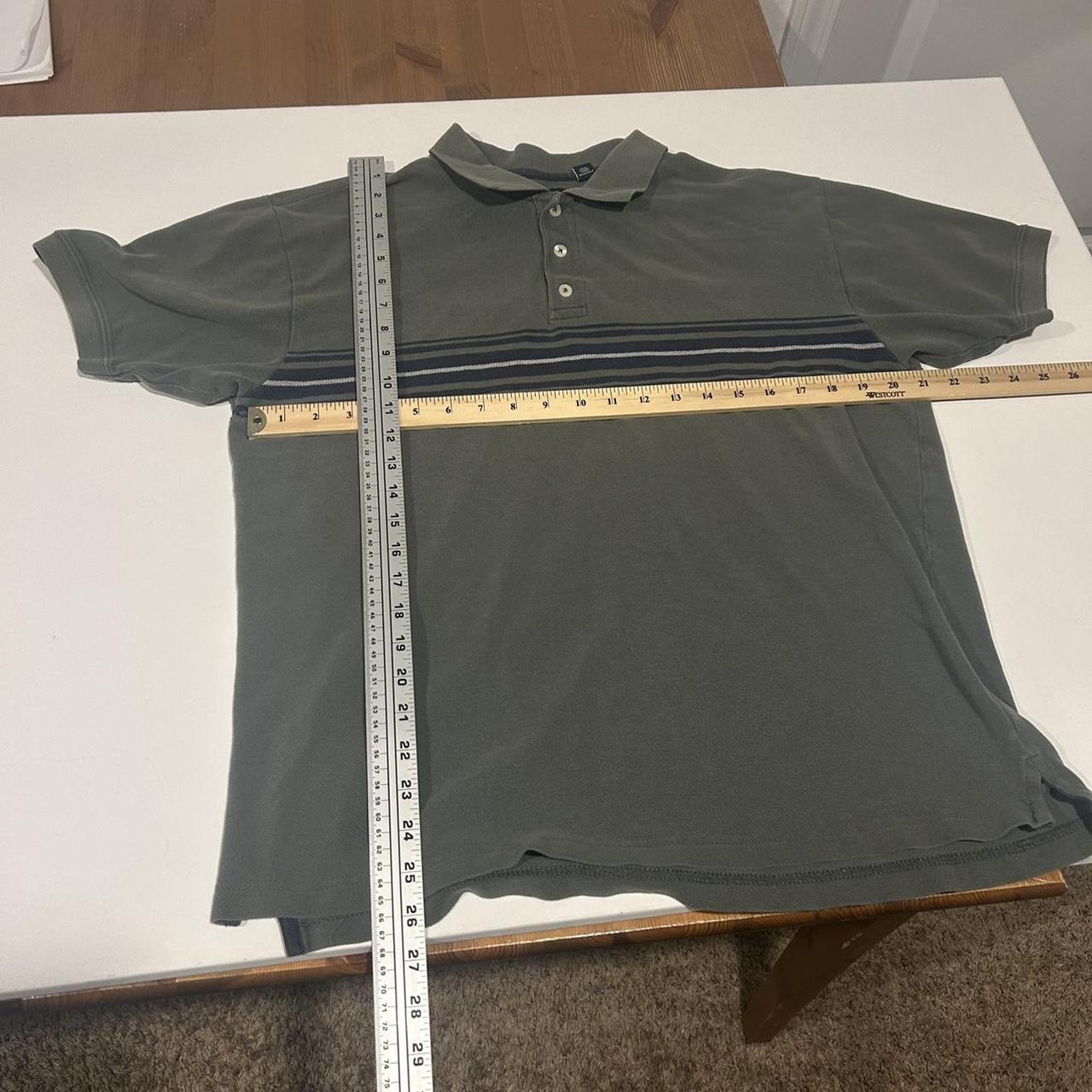 GAP polo shirt green collared polo shirt navy and... - Depop