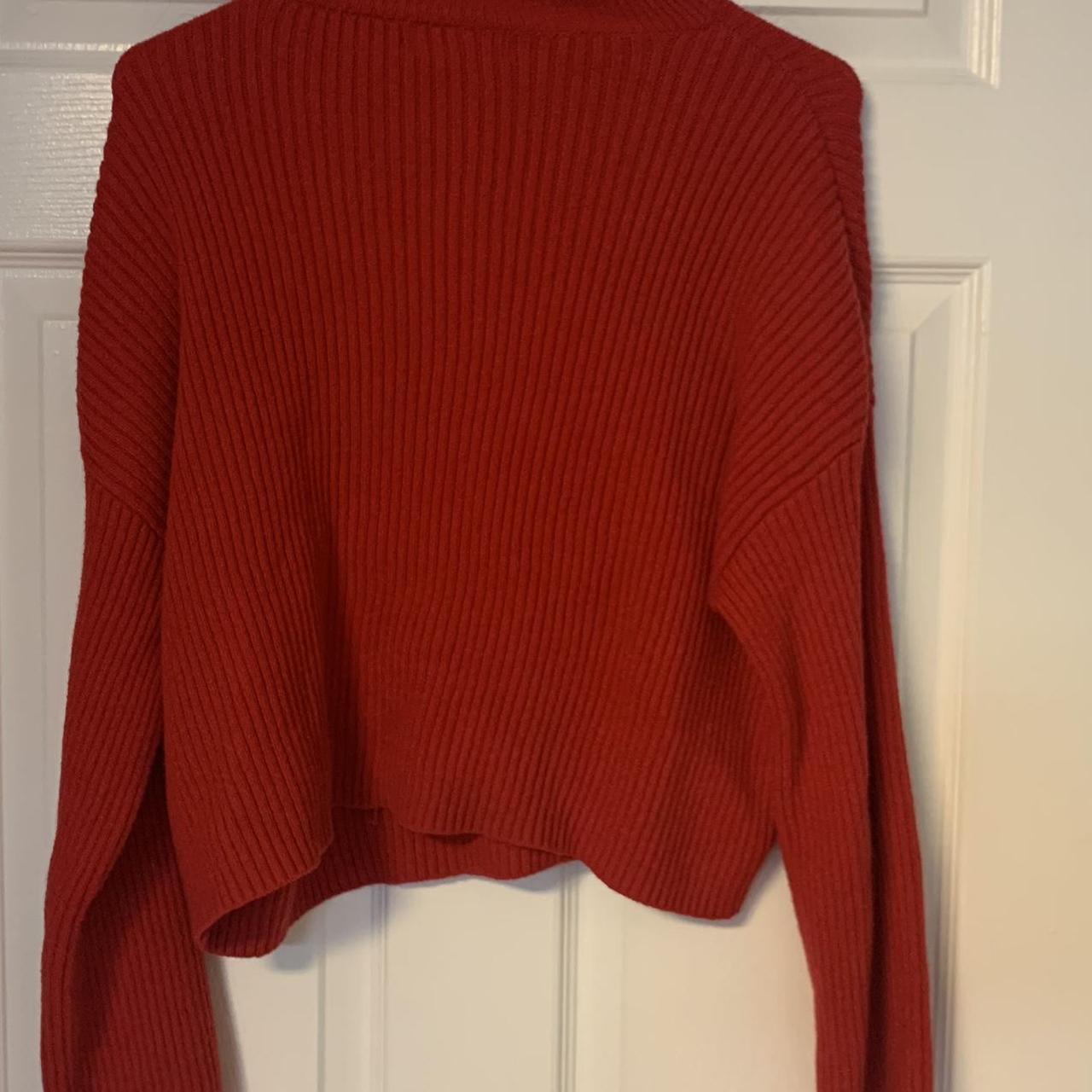 Jessica Simpson Red Turtleneck Crop-top - never worn... - Depop