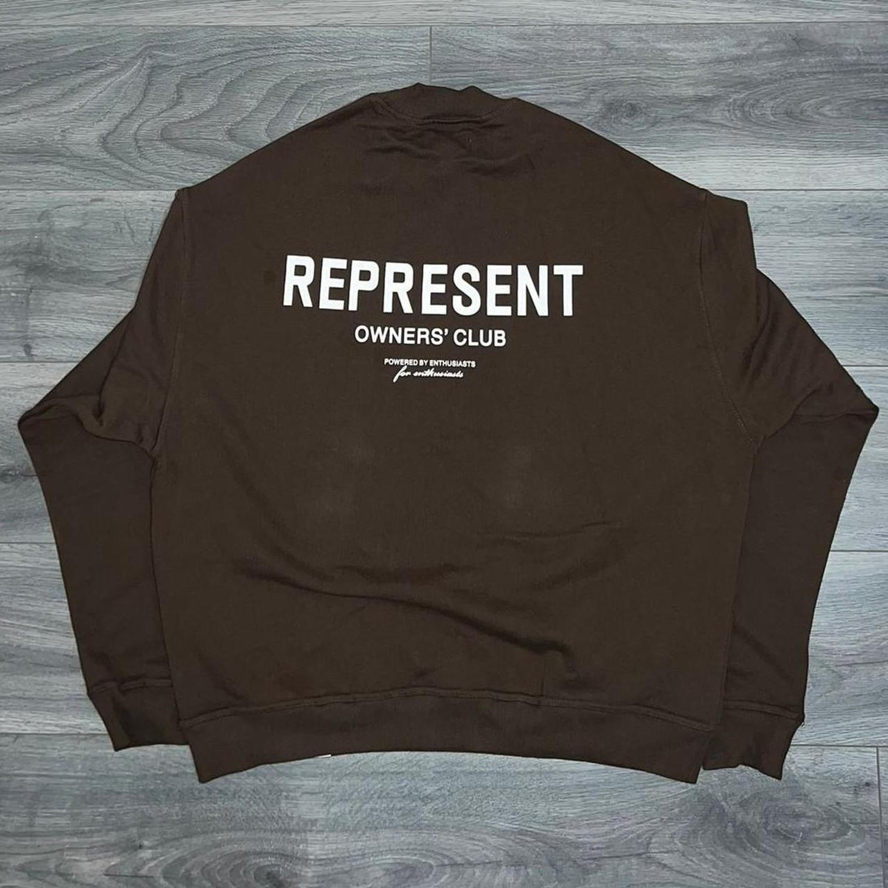 Represent --- Owner's Club Sweater --- Brown Size... - Depop