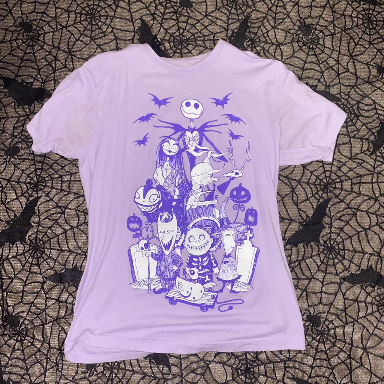 purple nightmare before Christmas tee got from hot... - Depop