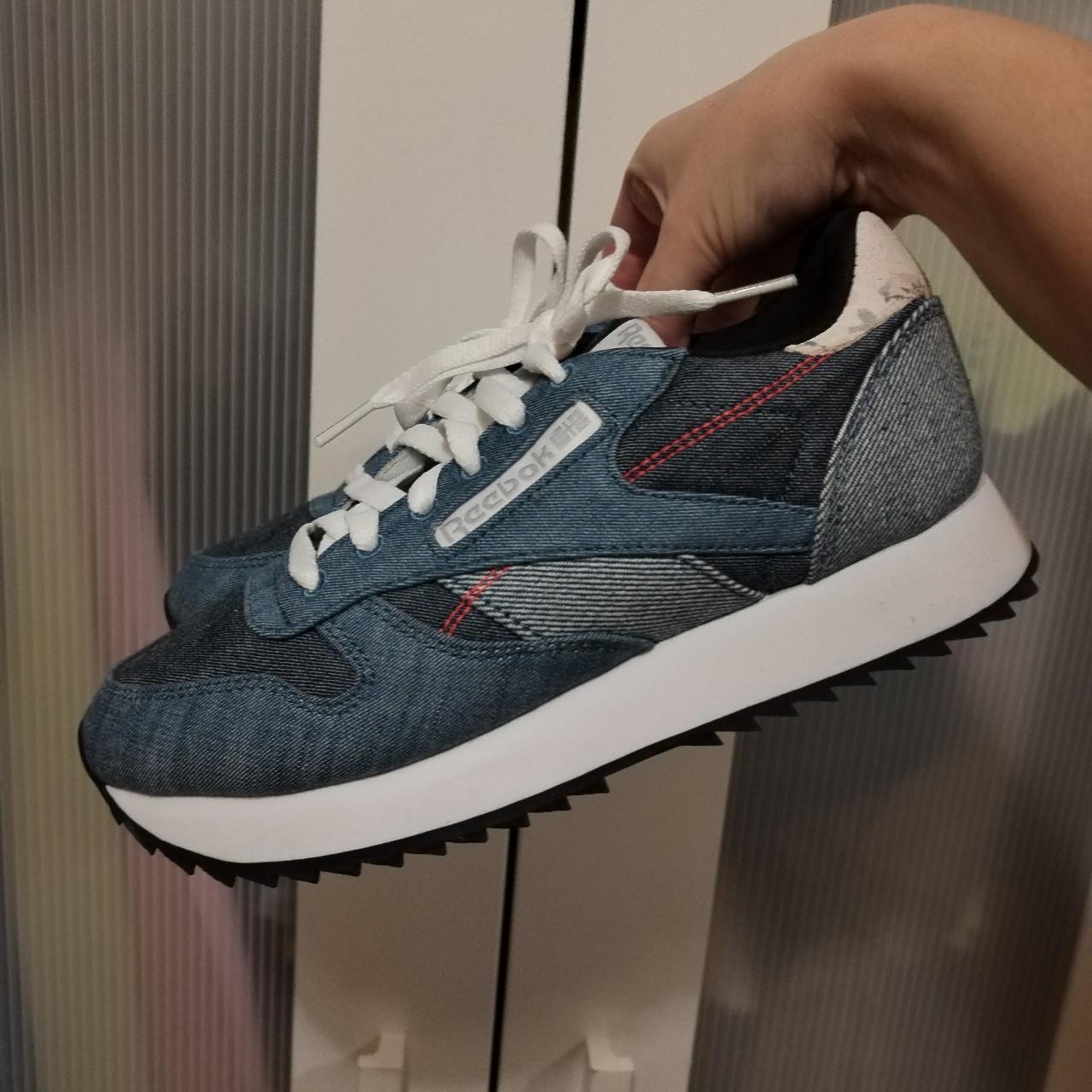 Brand new reebok denim trainers Size 4 37 No... - Depop