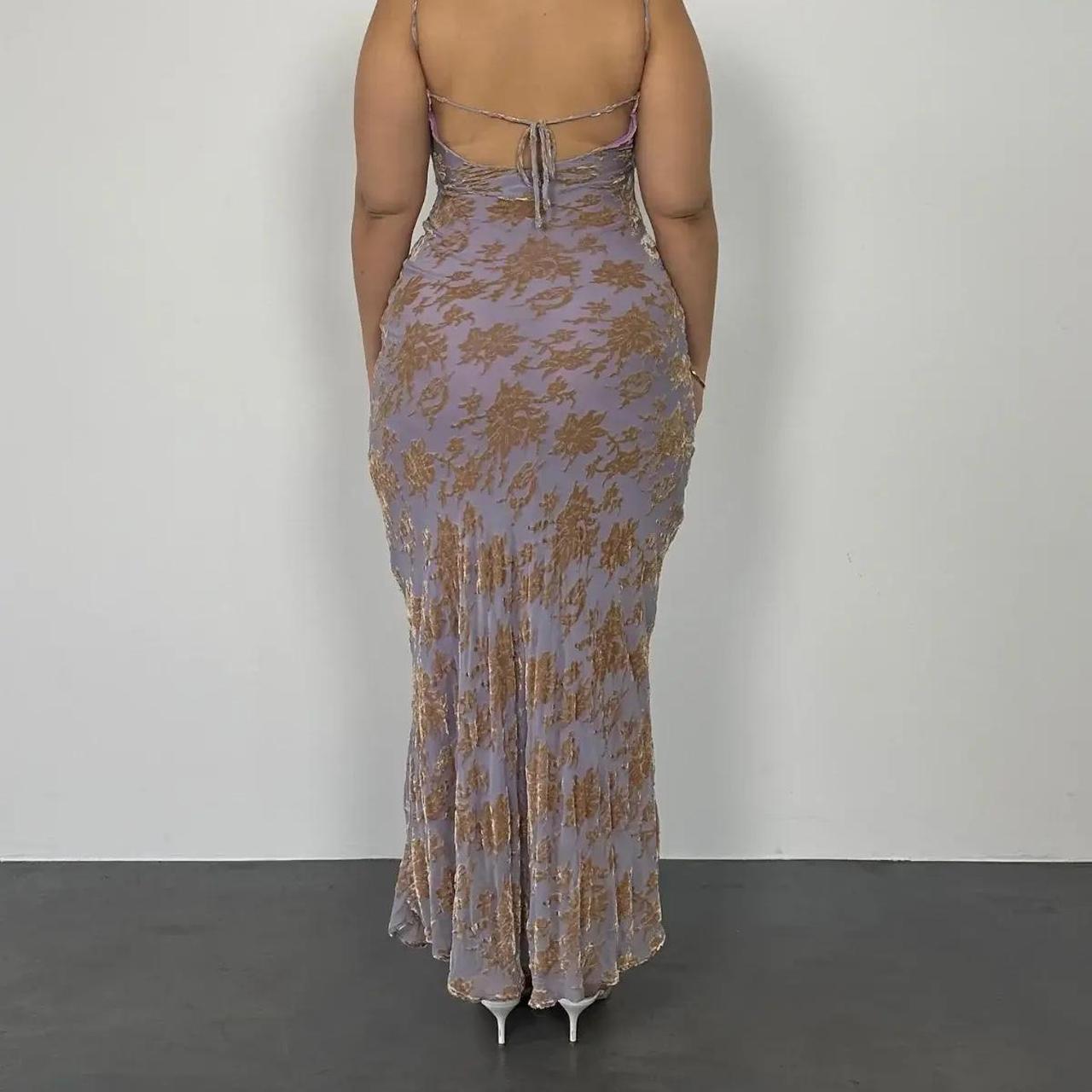 Athena dress in purple / rat and boa Size M RRP:... - Depop