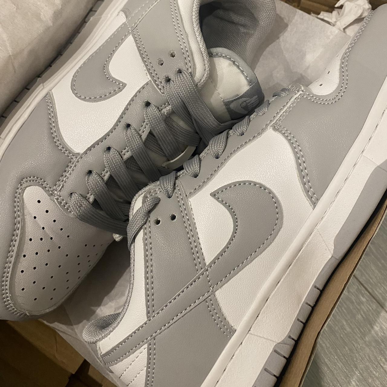 Grey Nike dunks #dunks #nike #nikedunks #grey - Depop