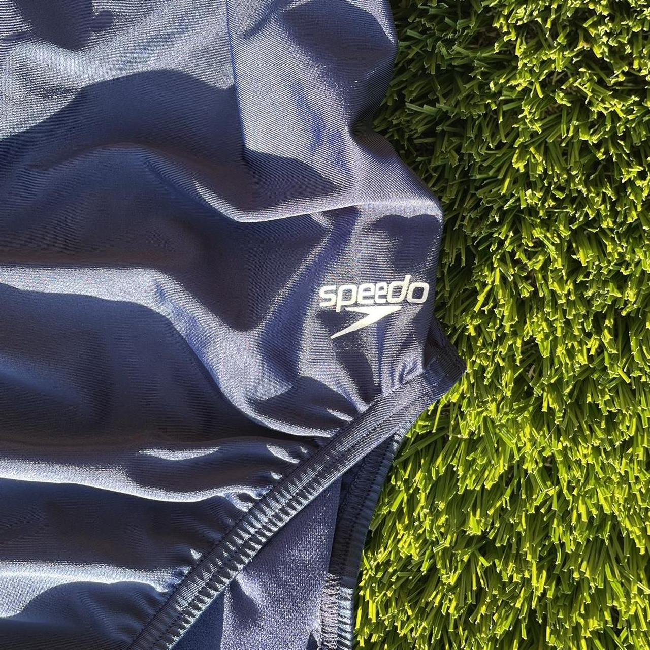 Speedo Women's Navy Swimsuit-one-piece | Depop