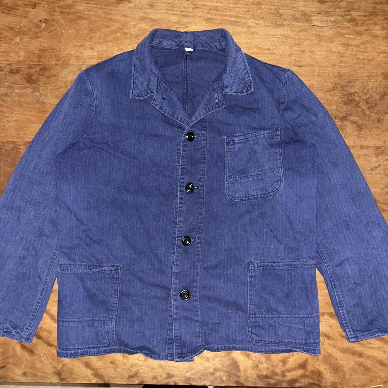 VTG French Blue Chore Coat #workwear | Depop