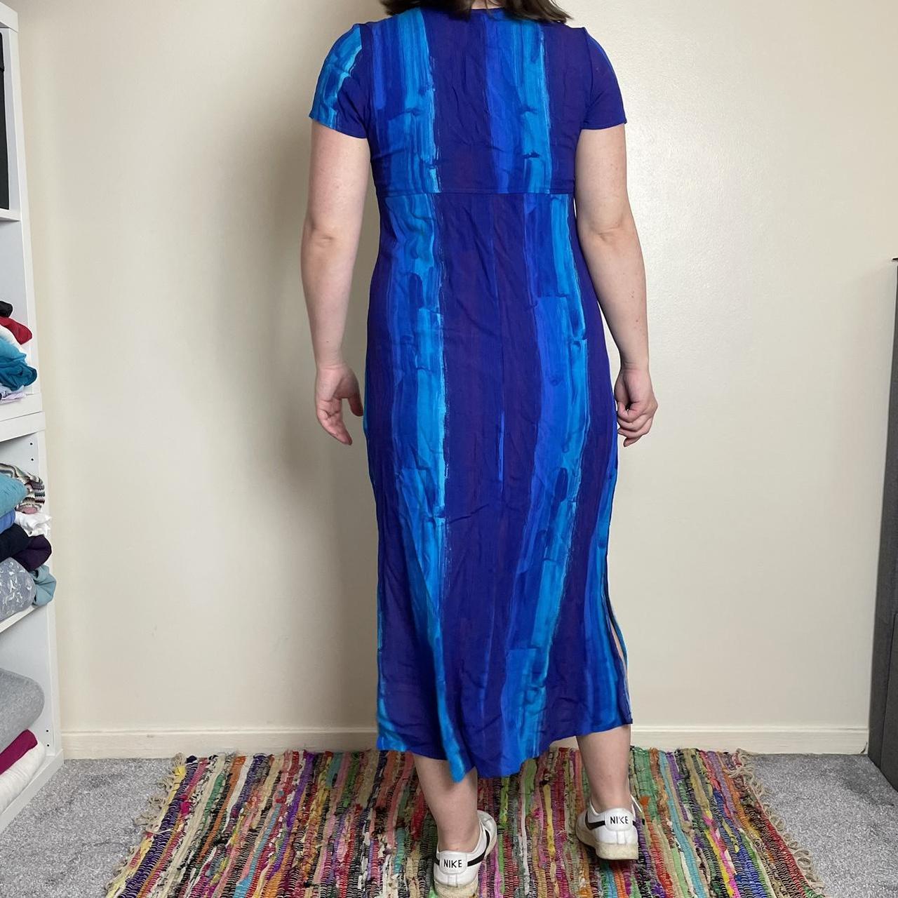 Vintage 90s gorgeous maxi split side dress. Short... - Depop