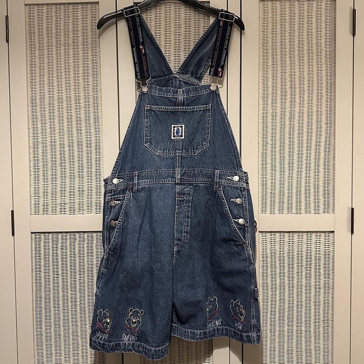 vintage winnie the pooh dungarees 🤓🤓🤓 boxy... - Depop