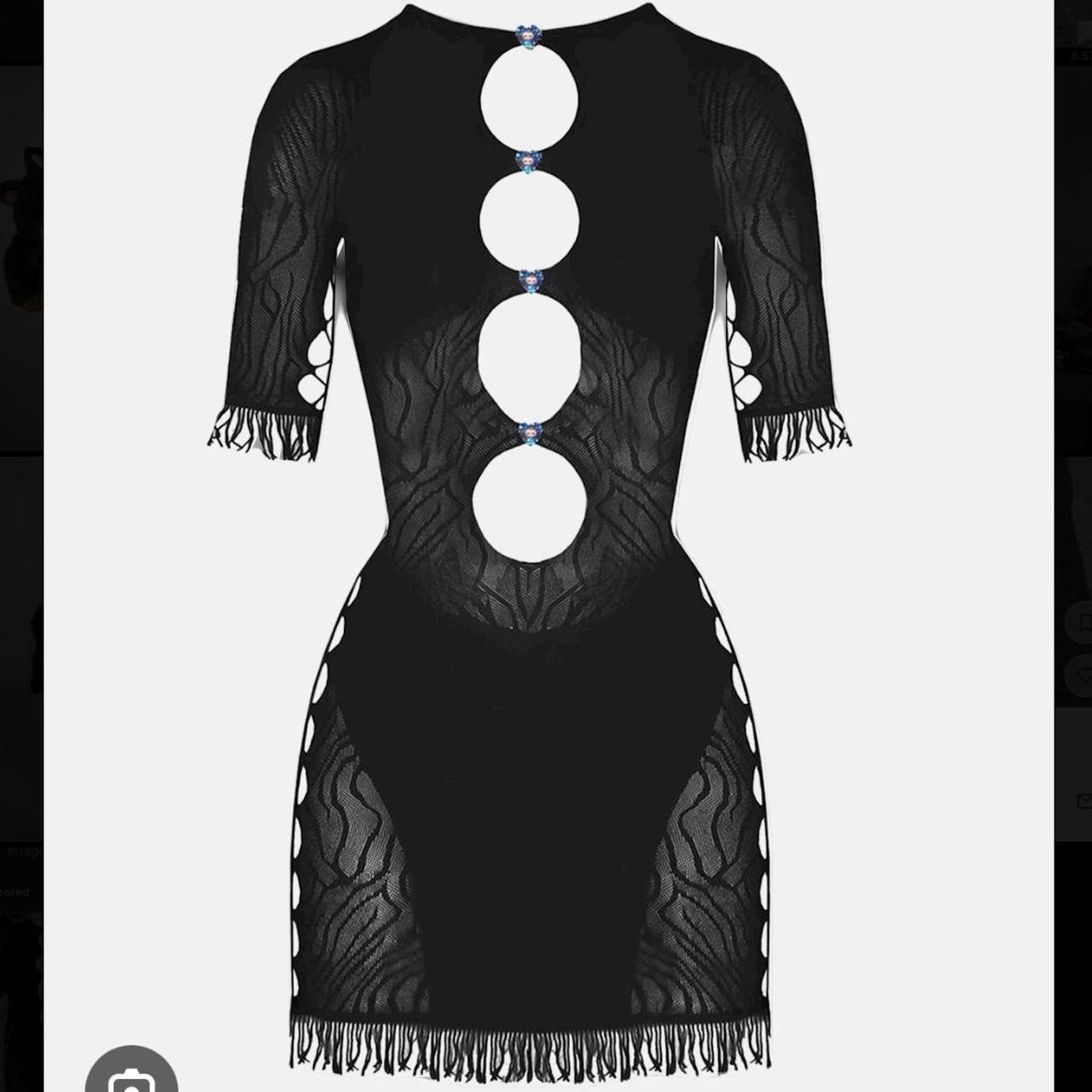Poster Girl Black Miranda Dress One Size Fits All Depop