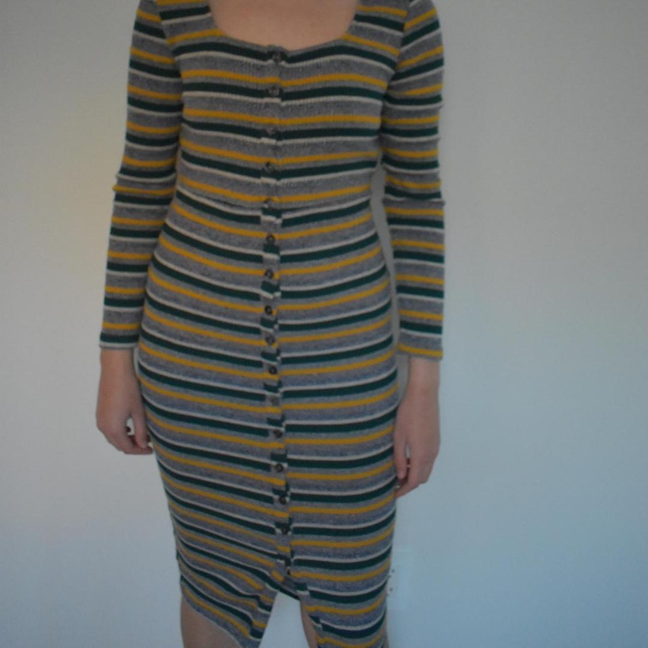 Fitted knit midi dress. Got this from a boutique... - Depop