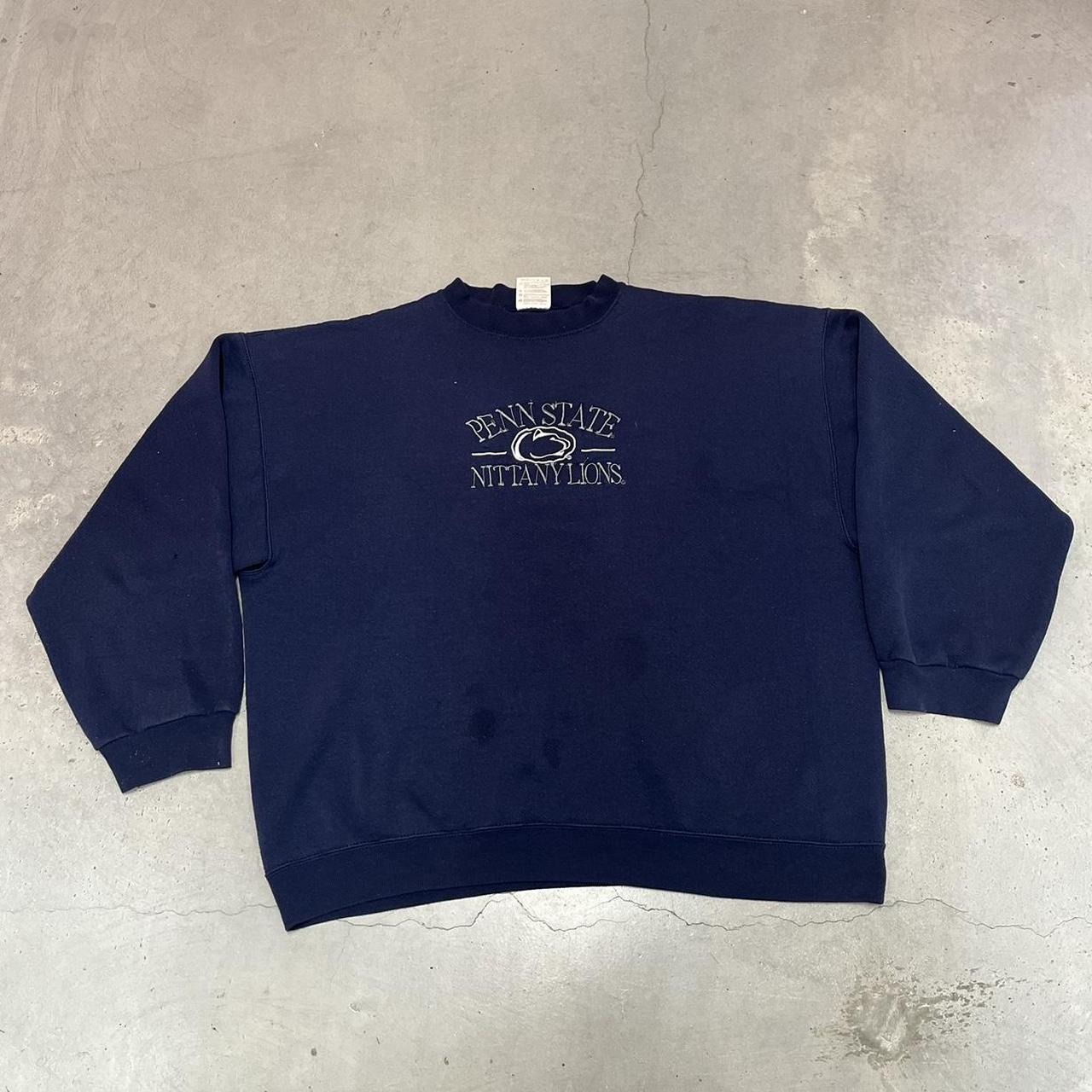 Vintage Penn State University distressed Crewneck... - Depop