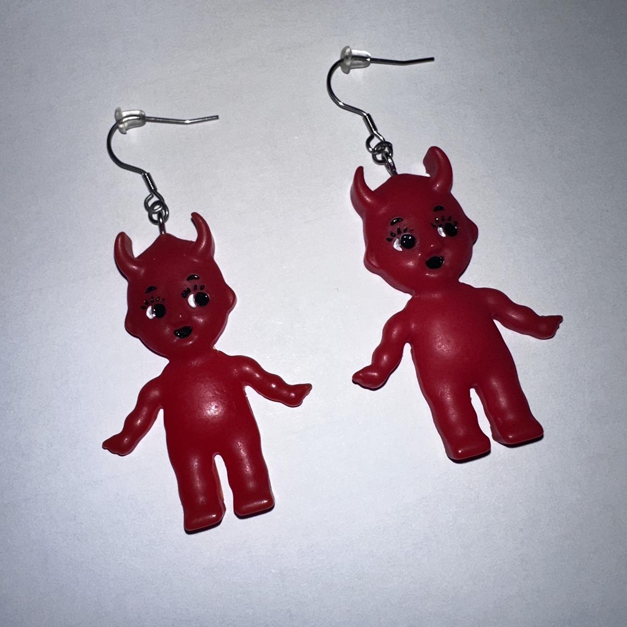 red devil earrings earrings from spencer’s! really... - Depop