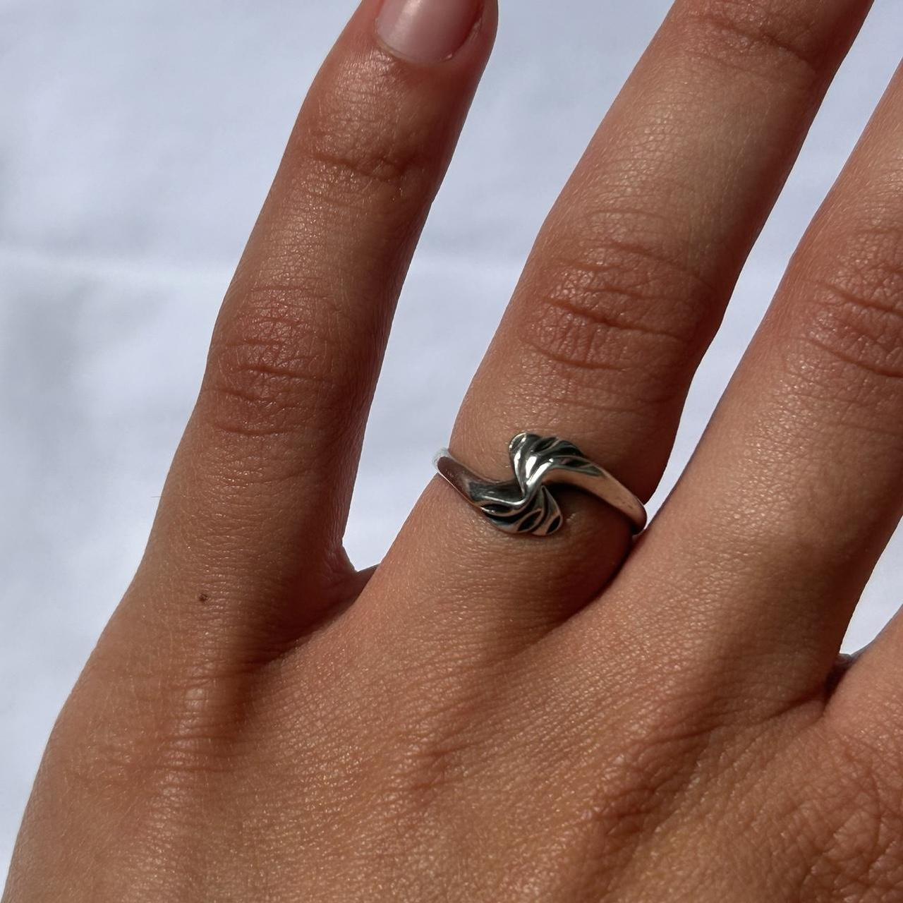 vintage 925 sterling silver abstract/avant garde... - Depop