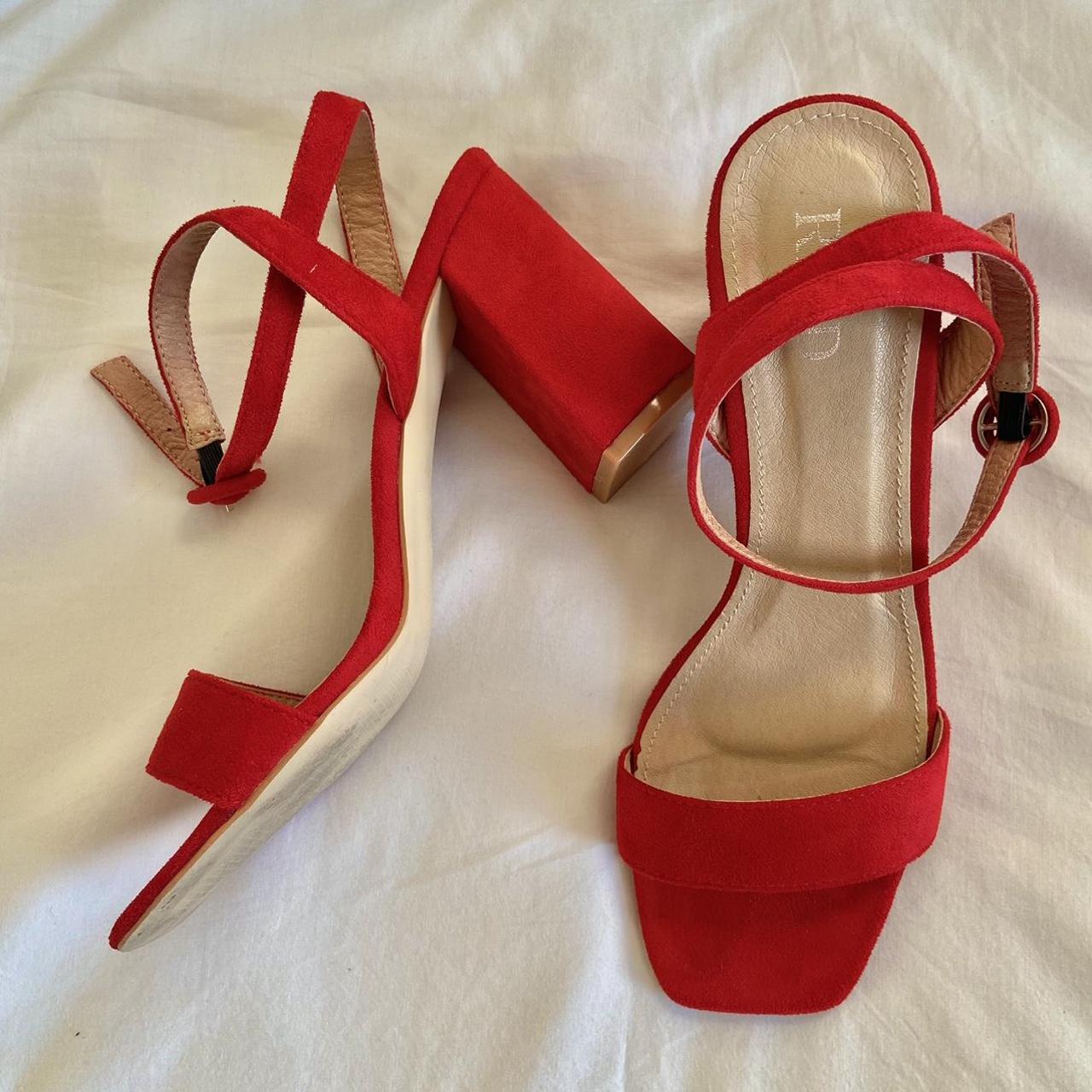 The most beautiful red platform heels ⭐️ Love them... - Depop