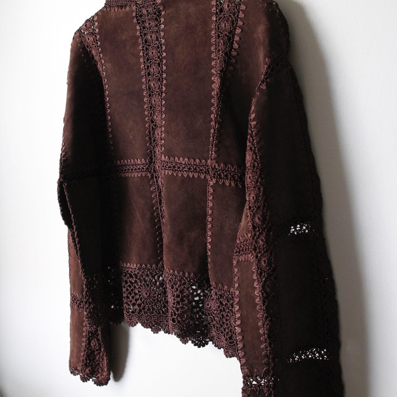 70s 80s Scully brown leather jacket Intricate... - Depop