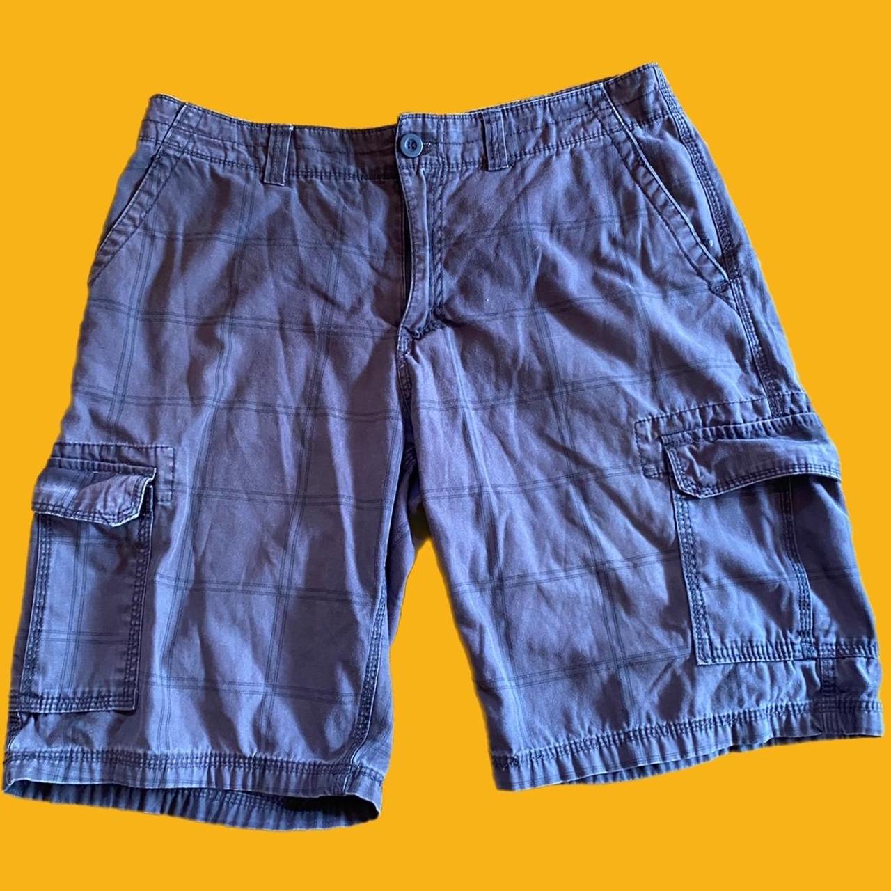 Brown check cargo shorts 🧸. Cotton and comfy. Colour... - Depop