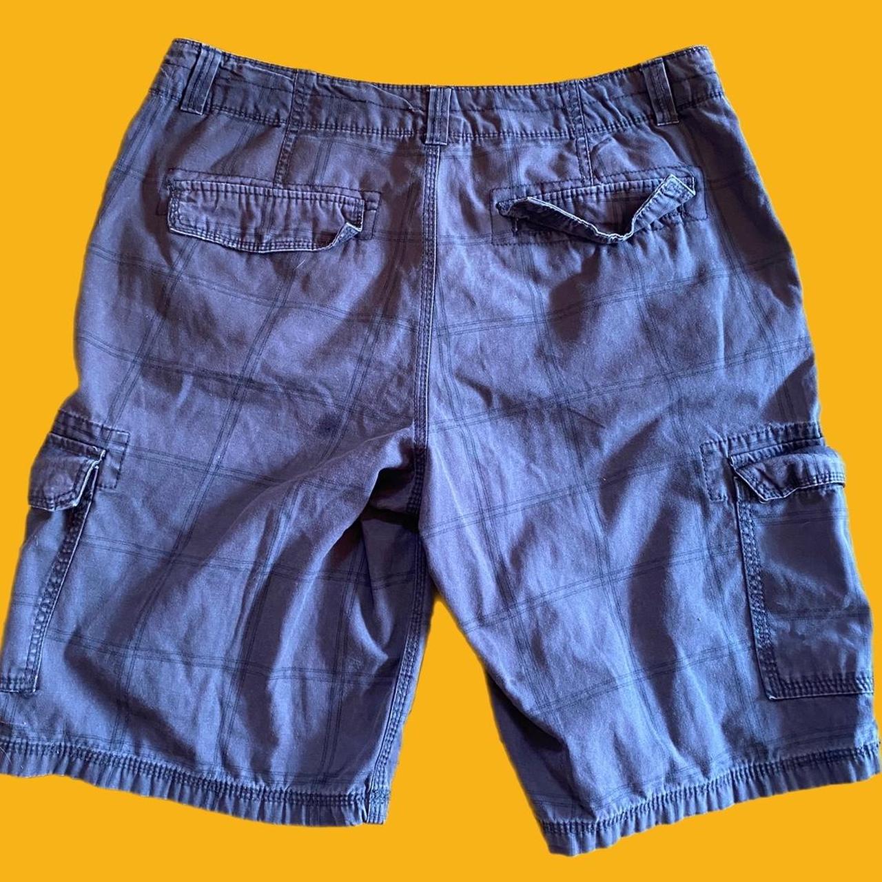 Brown check cargo shorts 🧸. Cotton and comfy. Colour... - Depop