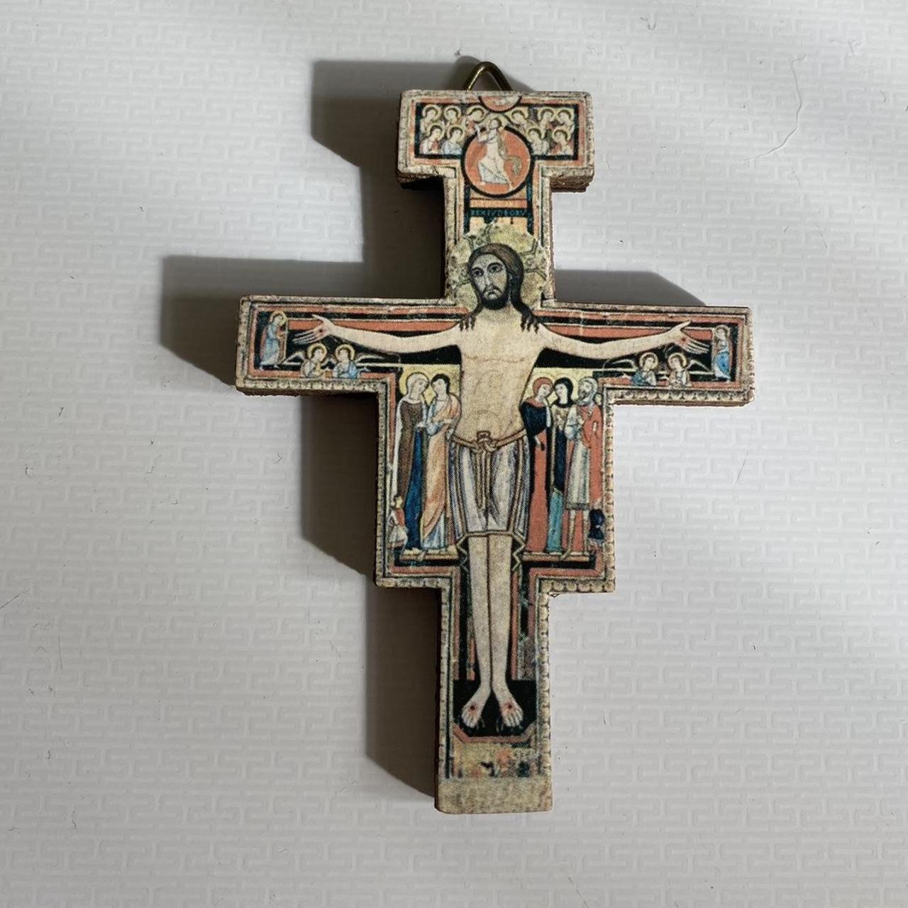 Wooden mini cross crucifix wall art 🖤. Cool little... - Depop