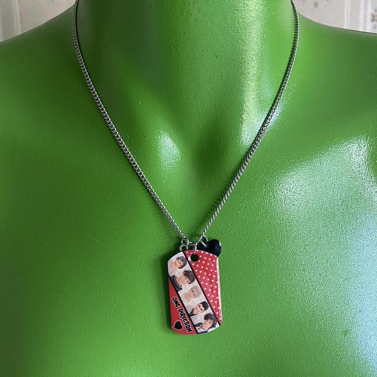 One direction dog tag necklace from 2012 ️. Has 3... - Depop