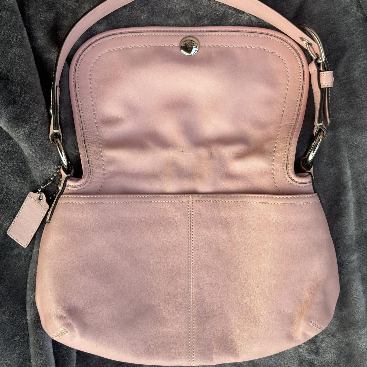 Pink coach boho bag Has some scratches as shown ,... - Depop