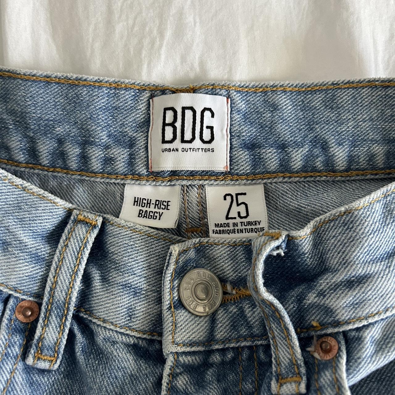 BDG jeans in the style high-rise baggy in size 25.... - Depop