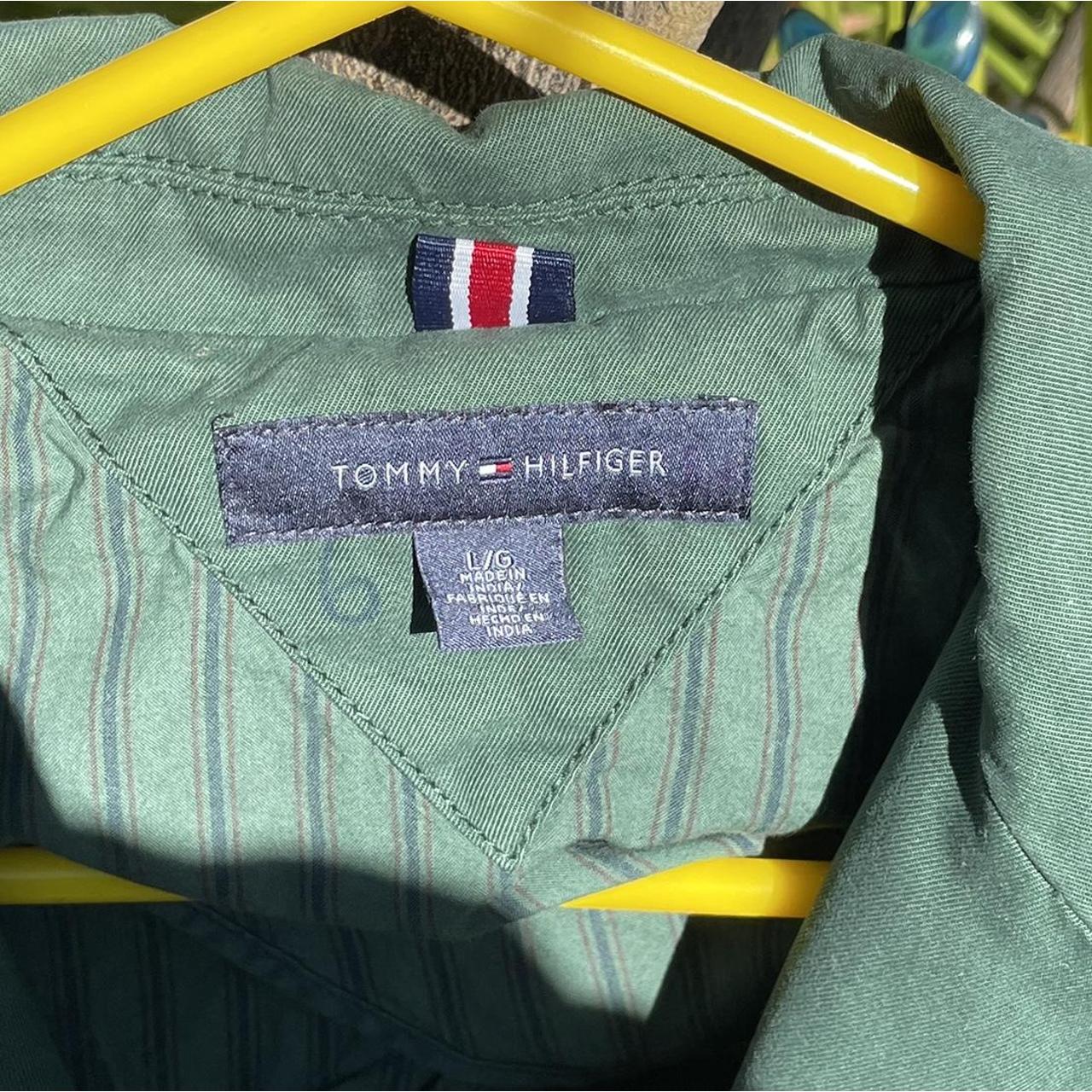 Tommy Hilfiger Men's Green Jacket | Depop