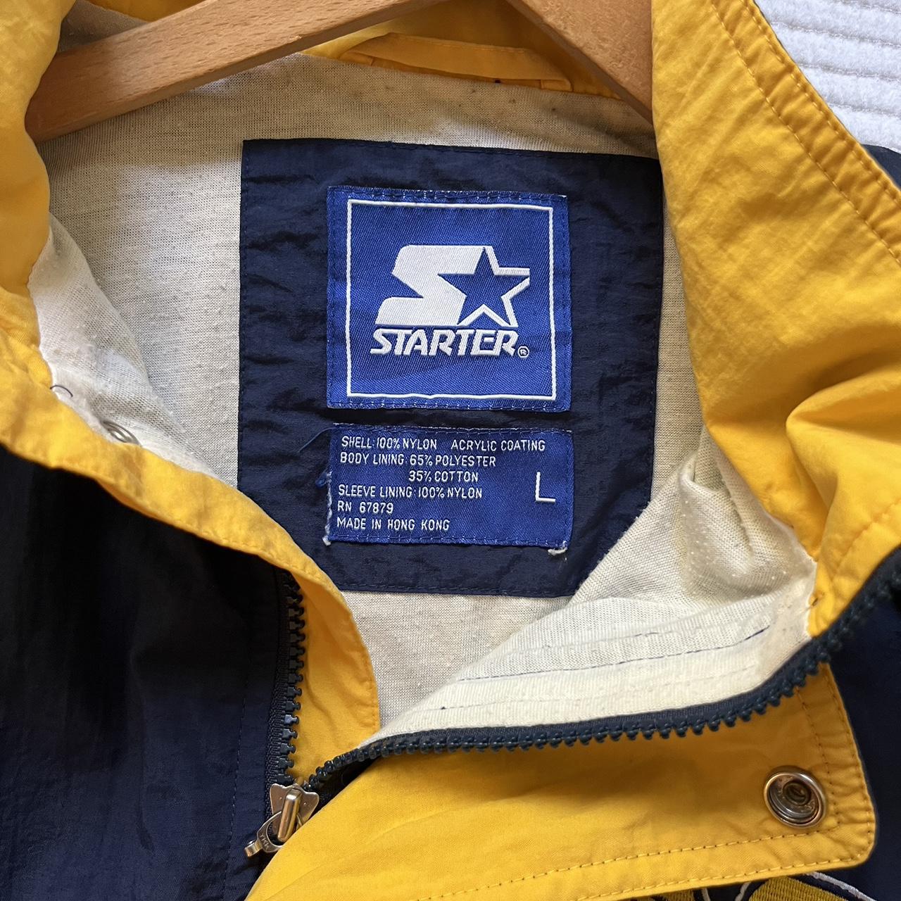 Vintage Starter Michigan Wolverines Light Jacket... - Depop