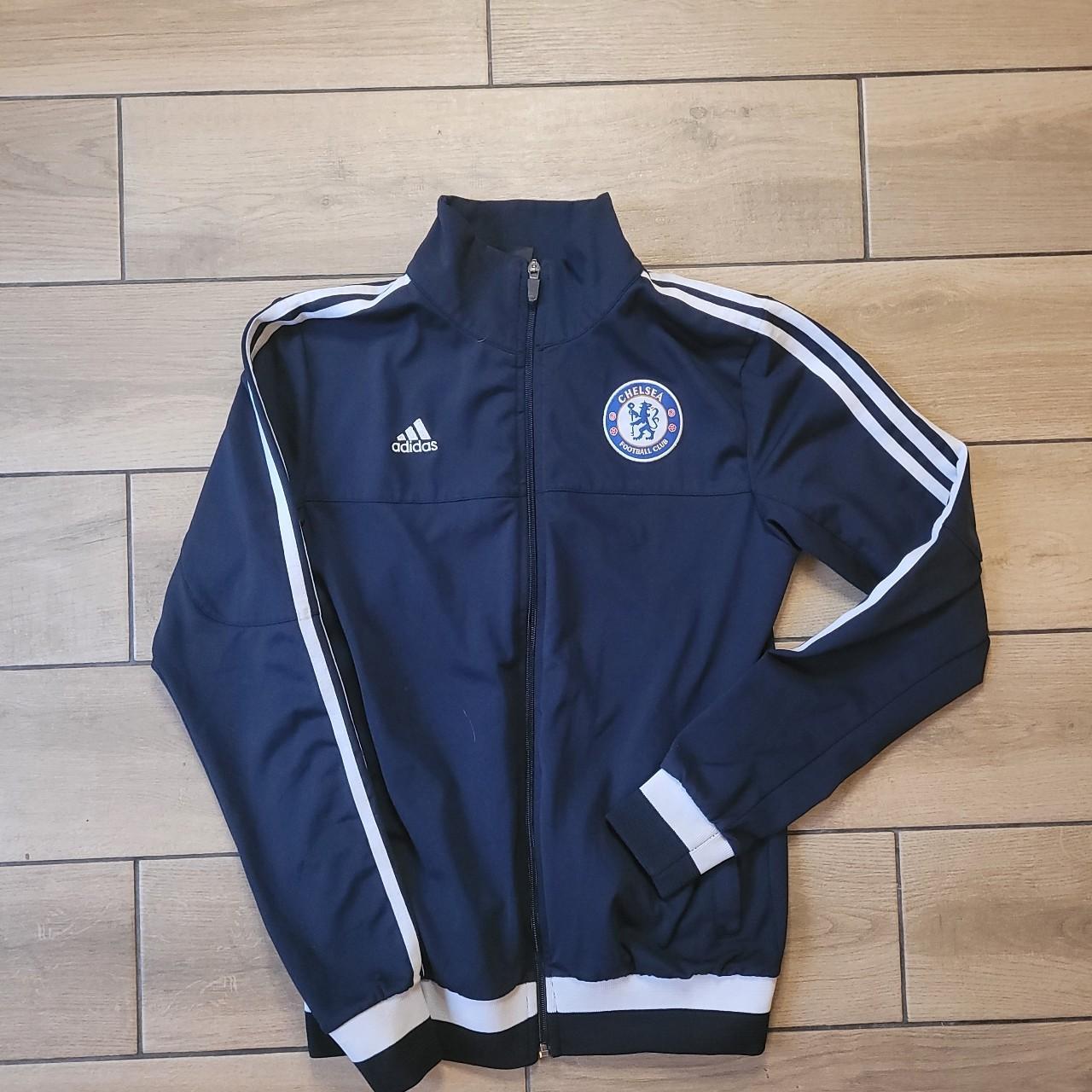 Retro football Chelsea jacket adidas Size small Good... - Depop