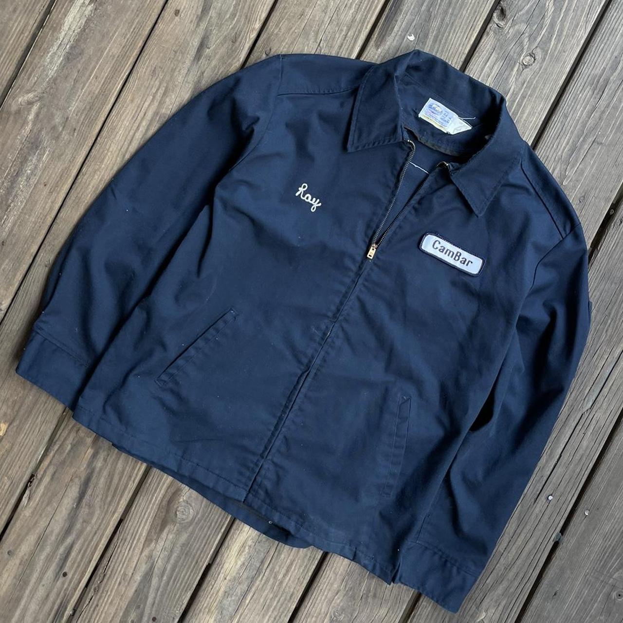 Vintage Riverside CamBar Work Jacket - tagged 44... - Depop