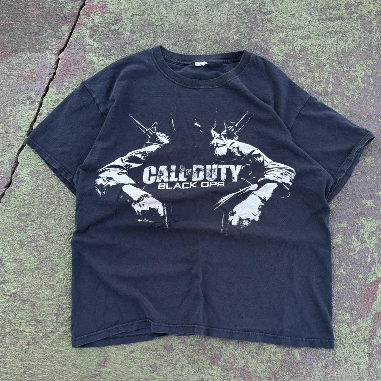 Vintage Y2K Call Of Duty Black Ops Tee 00s Faded... - Depop