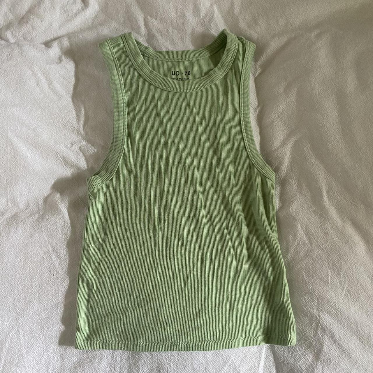 urban outfitters lime tank top size XS #basic... - Depop