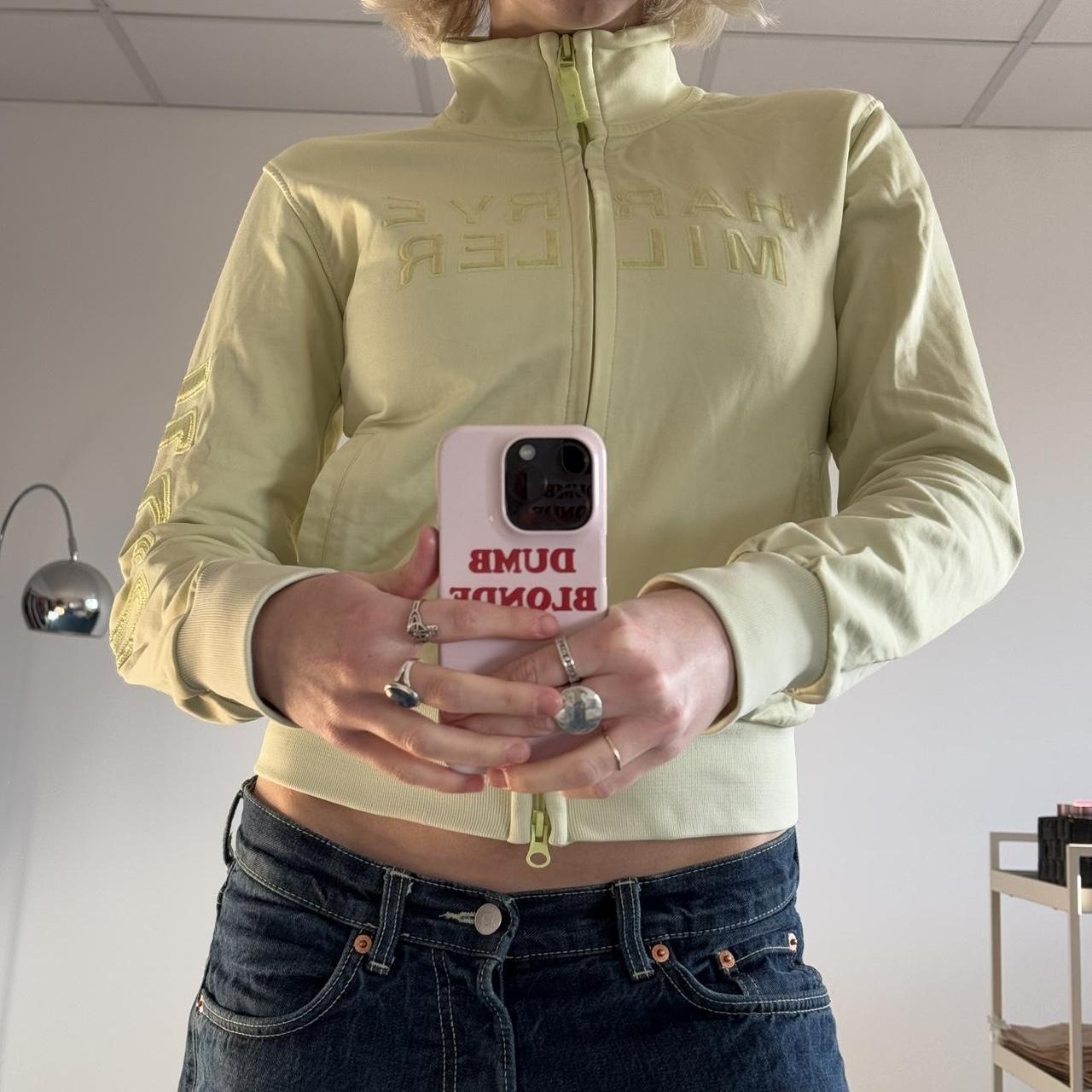 vintage KEJO spell out track jacket yellow size... - Depop