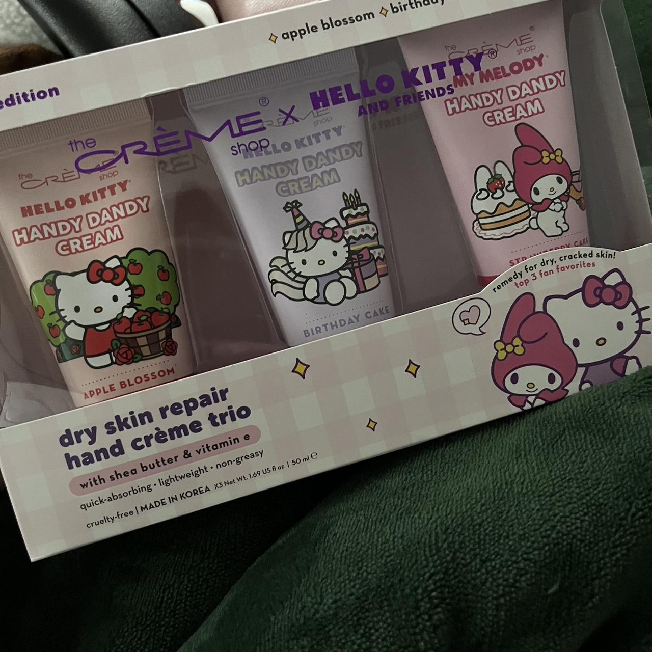 the crème shop hello kitty and my melody lotion gift... - Depop