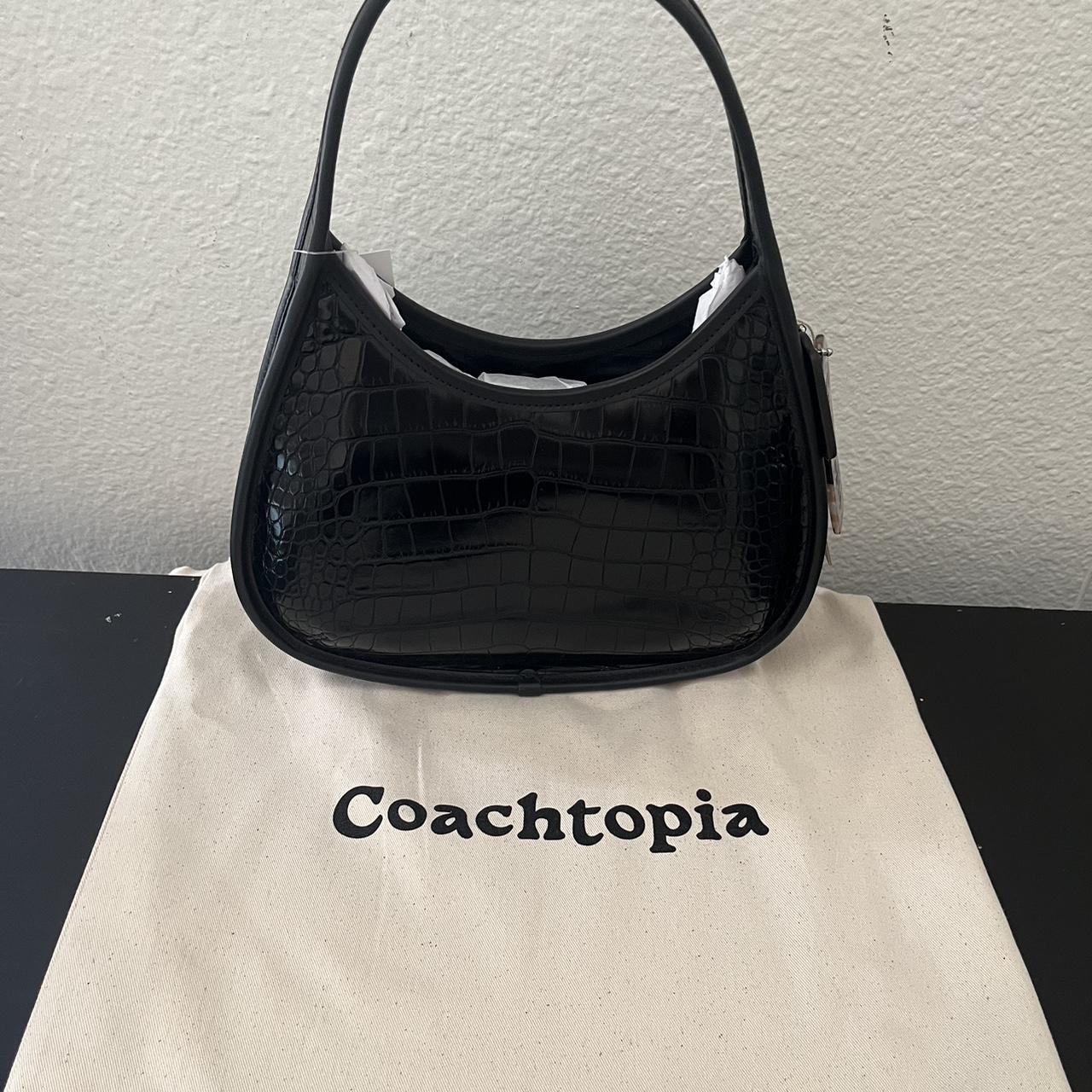 Coachtopia ergo black croc bag, NWT and dust bag... - Depop