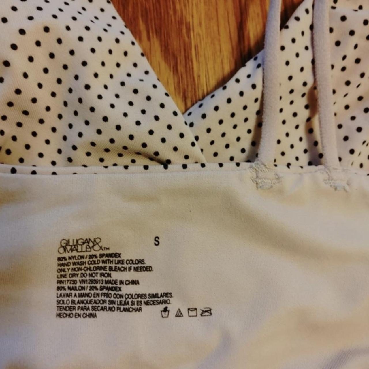 Pink Polka Dot Triangle Bralette S Gilligan &... - Depop