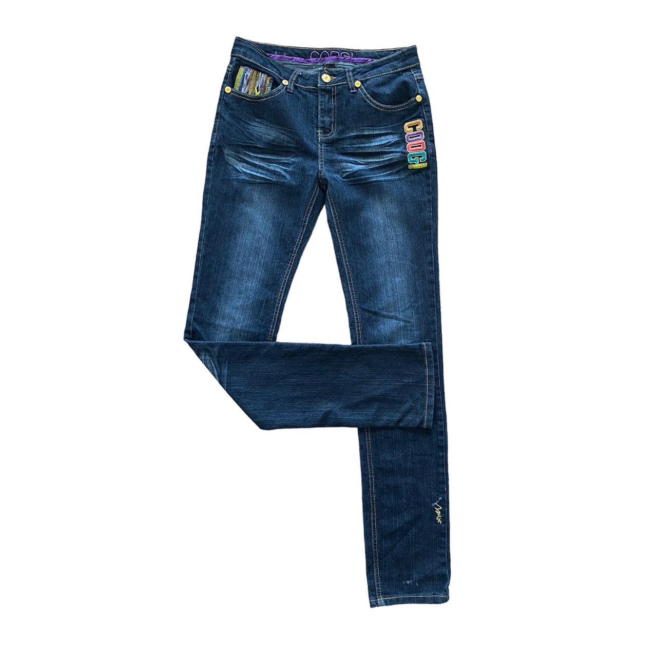 Coogi Women's Blue and Purple Jeans | Depop