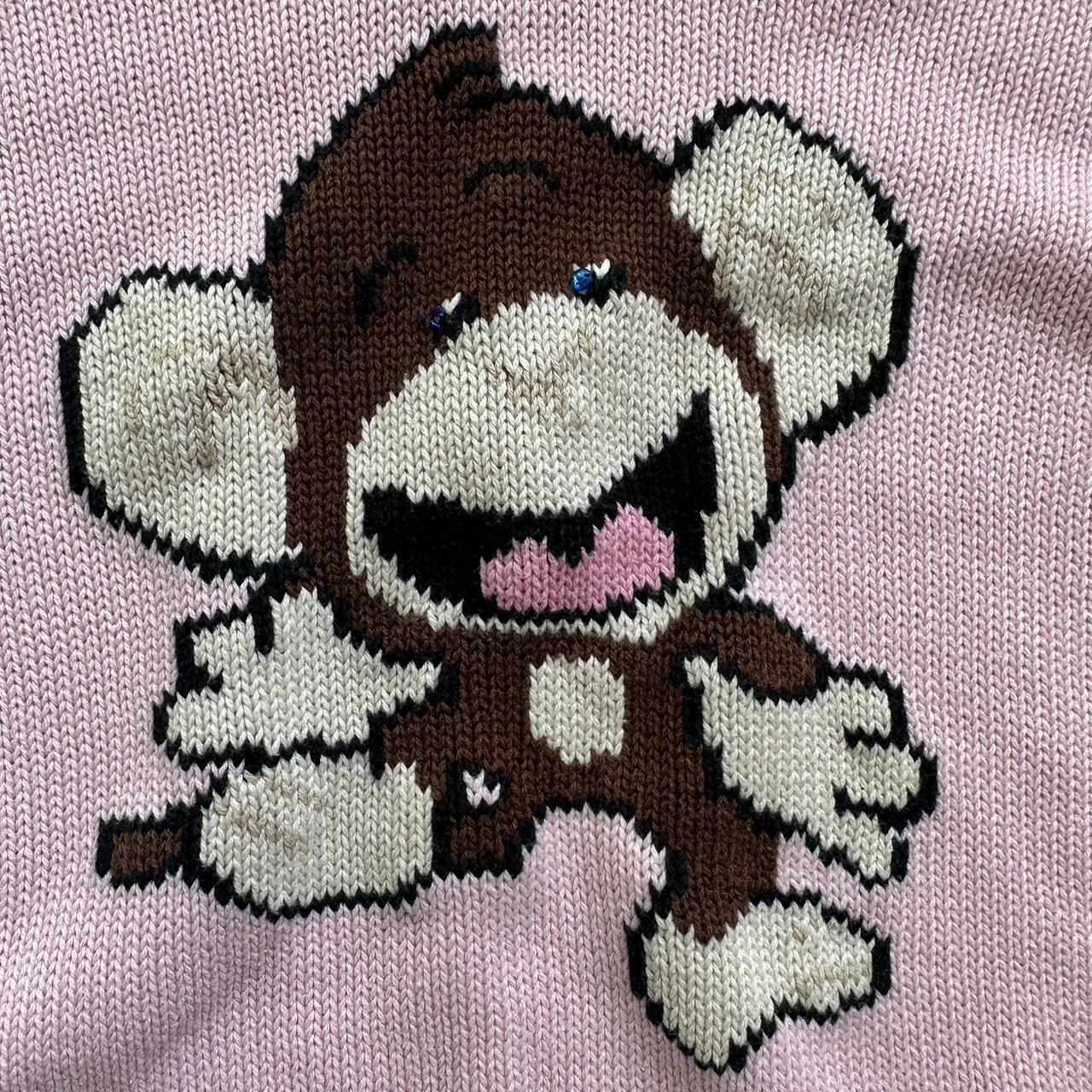 Limited too monkey sweater 💗 #limitedtoo #monkey #y2k - Depop