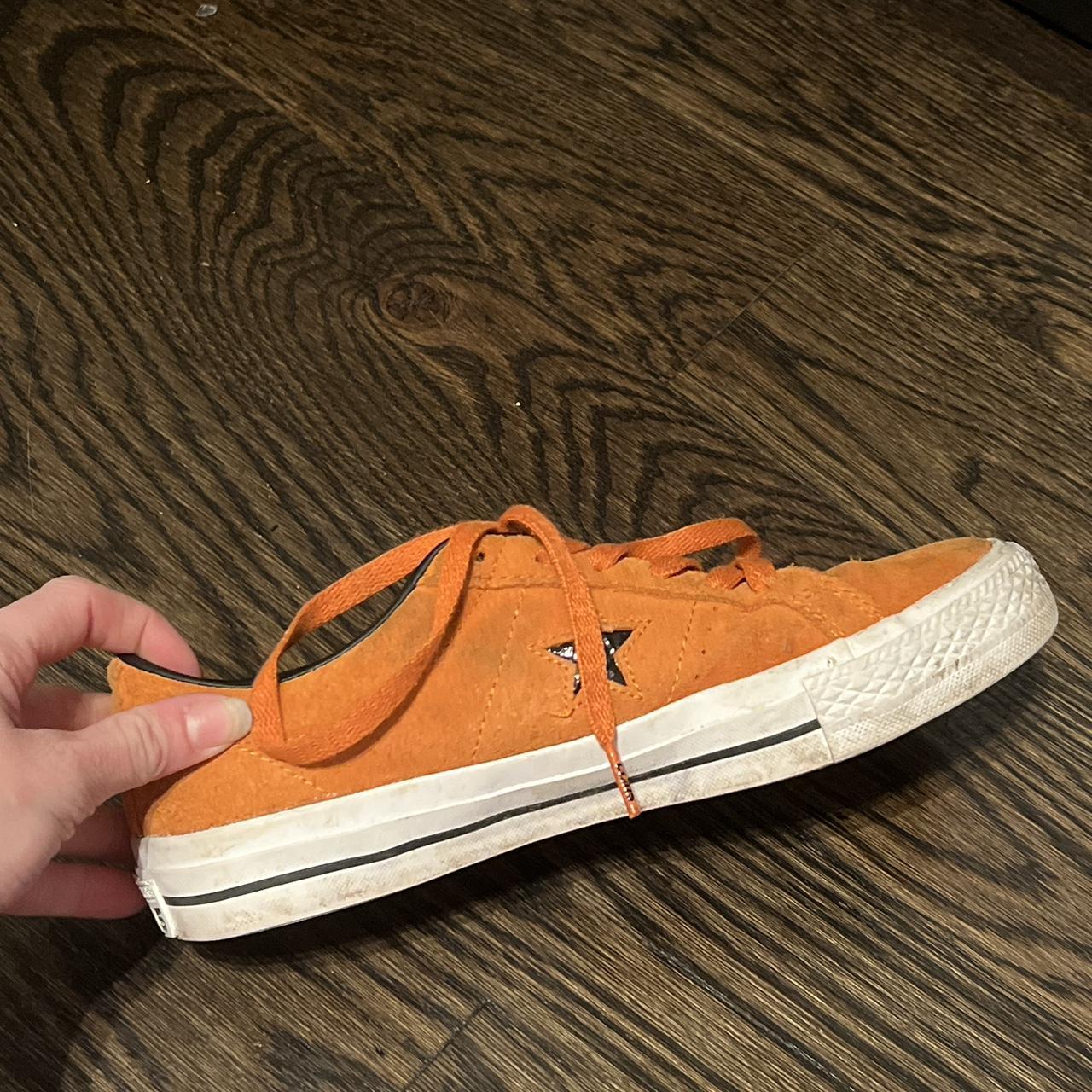 mens 6 women’s 7.5 orange converse one star pros - Depop