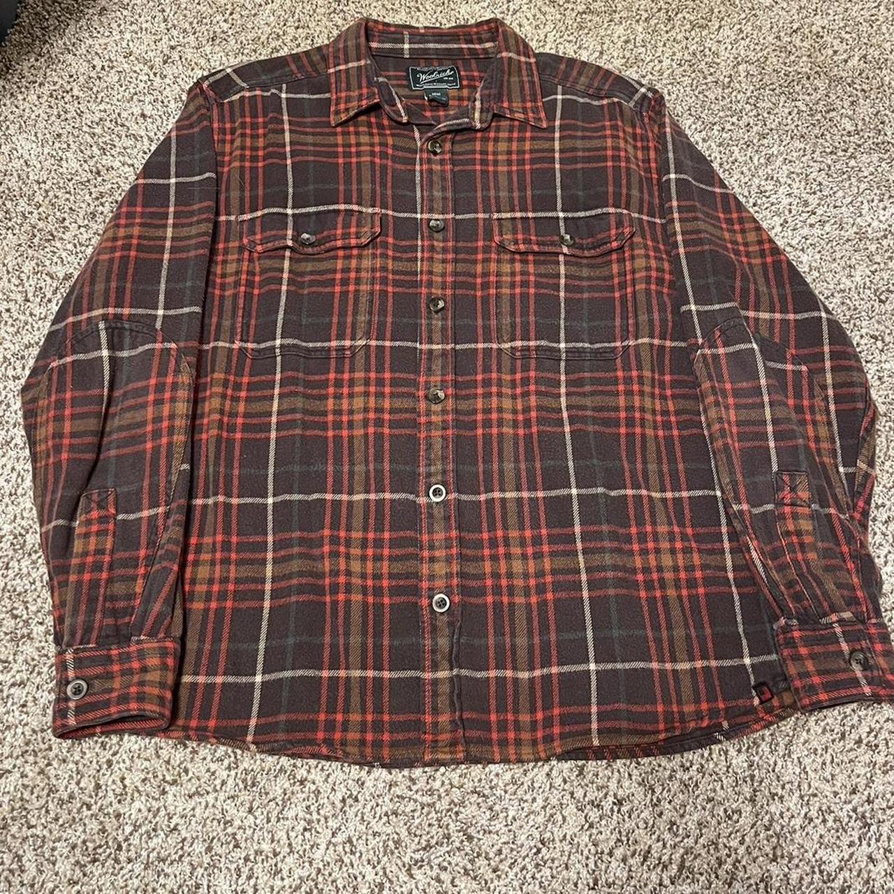 Vintage Woolrich Flannel Shirt Woolen mills... - Depop