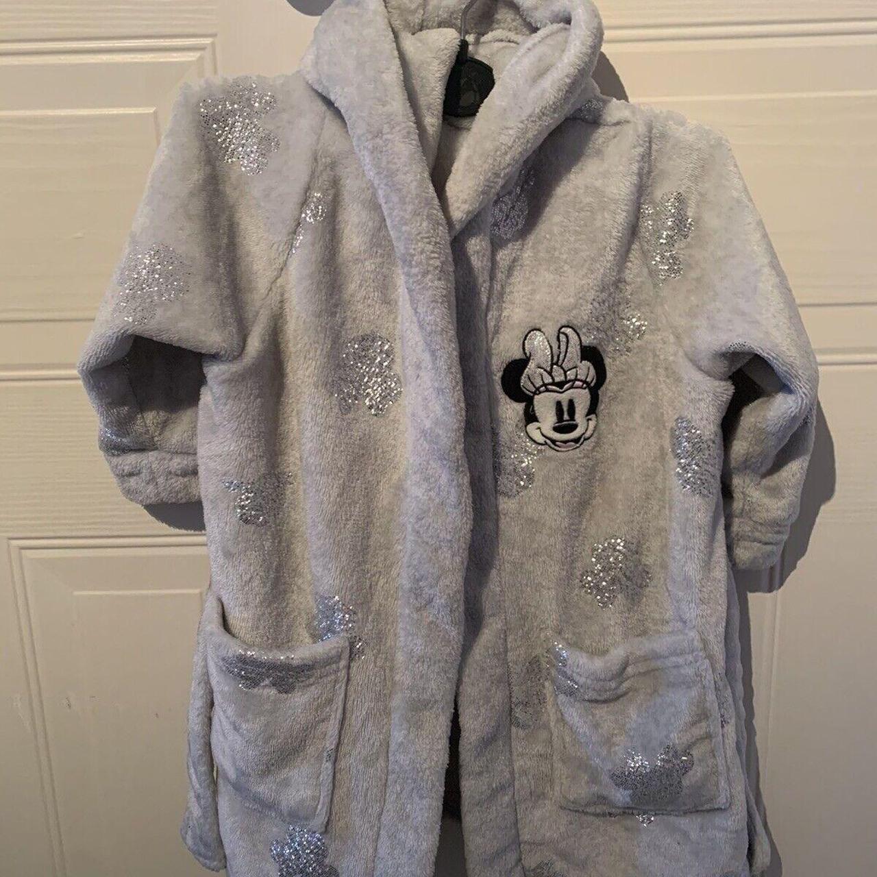 Grey girls mini mouse dressing gown age 1.5-2 years... - Depop