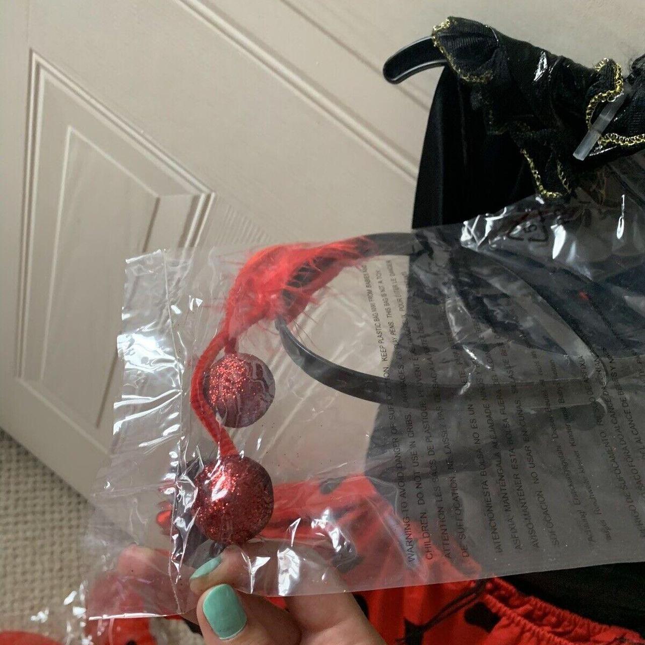 Red & black sexy lady bug fancy dress costume size... - Depop