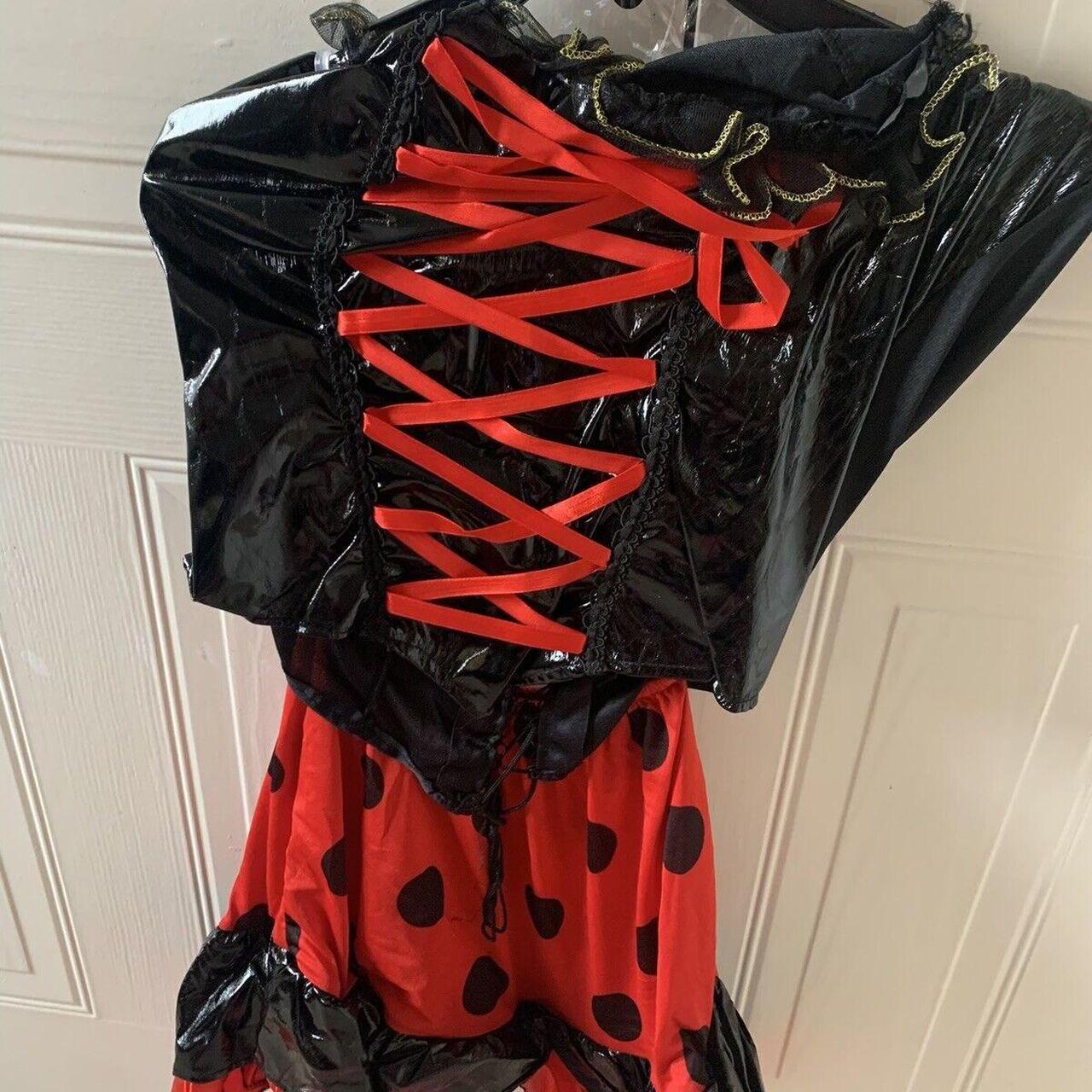 Red & black sexy lady bug fancy dress costume size... - Depop