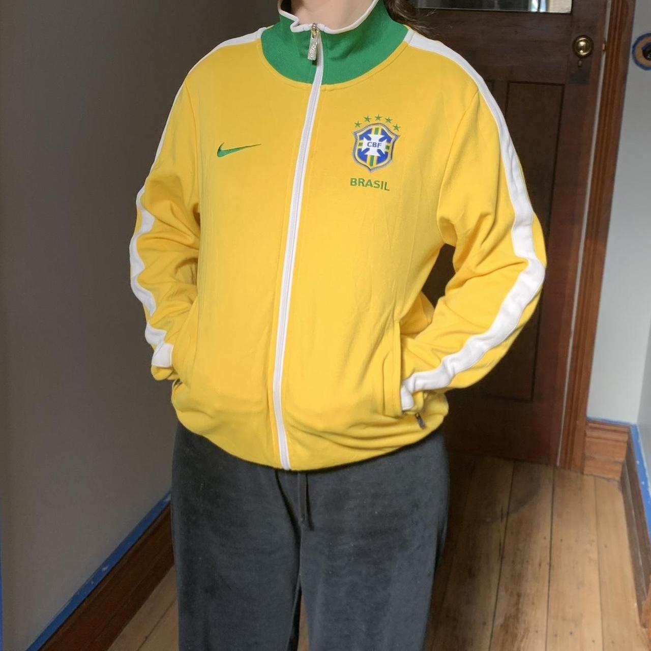 Vintage Nike brasil track jacket Marks in 6th and... - Depop