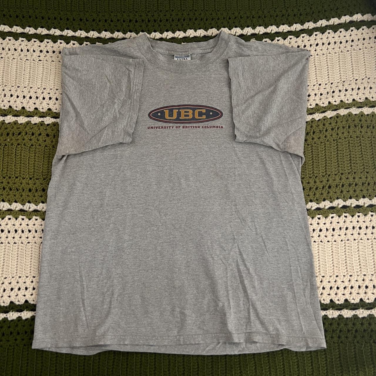 vintage university of british columbia (UBC) t shirt... - Depop