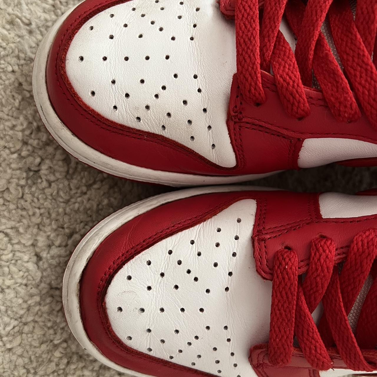 Nike dunk low university red women’s size 7 men’s... - Depop