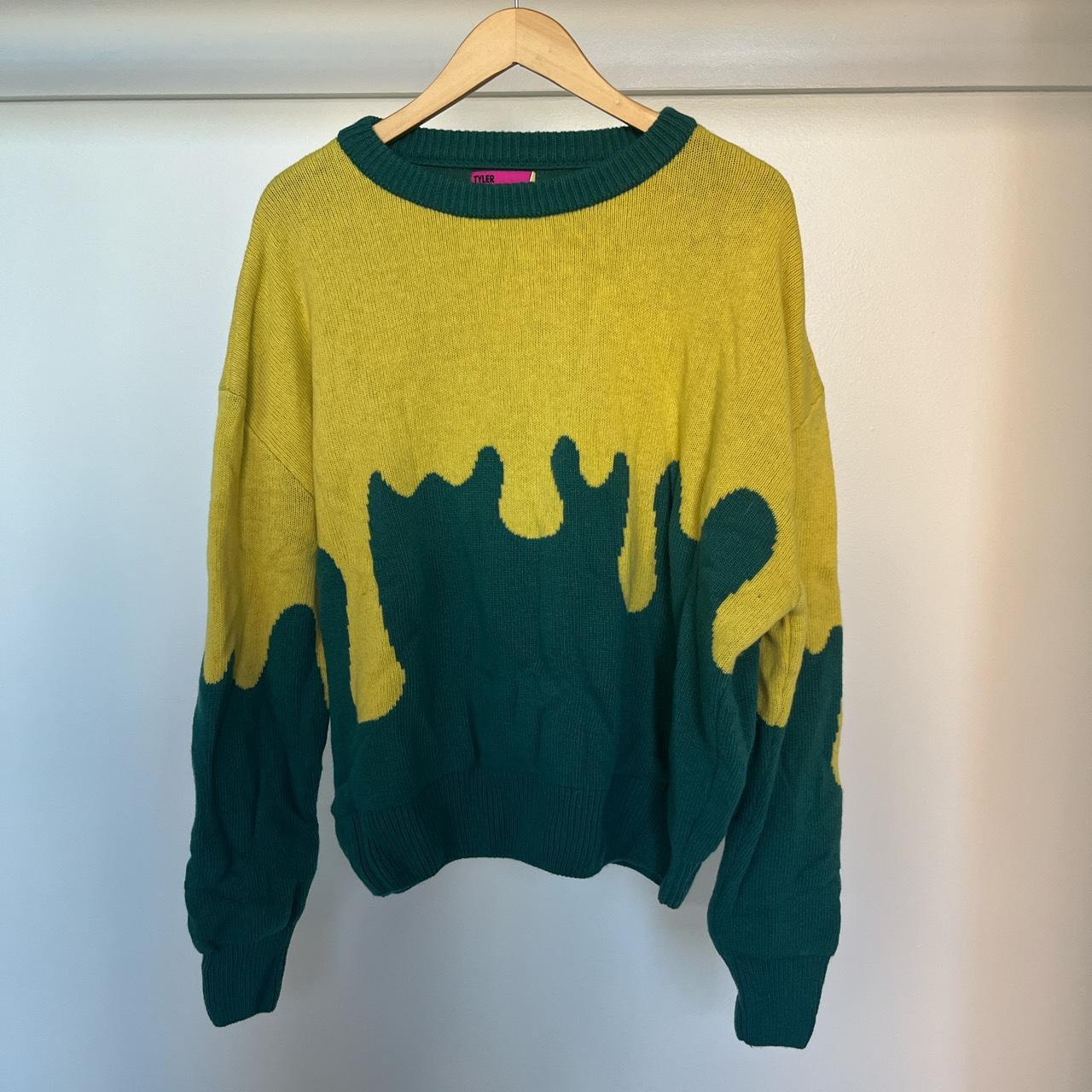 Tyler McGillivary paint drip sweater A bit cropped... - Depop