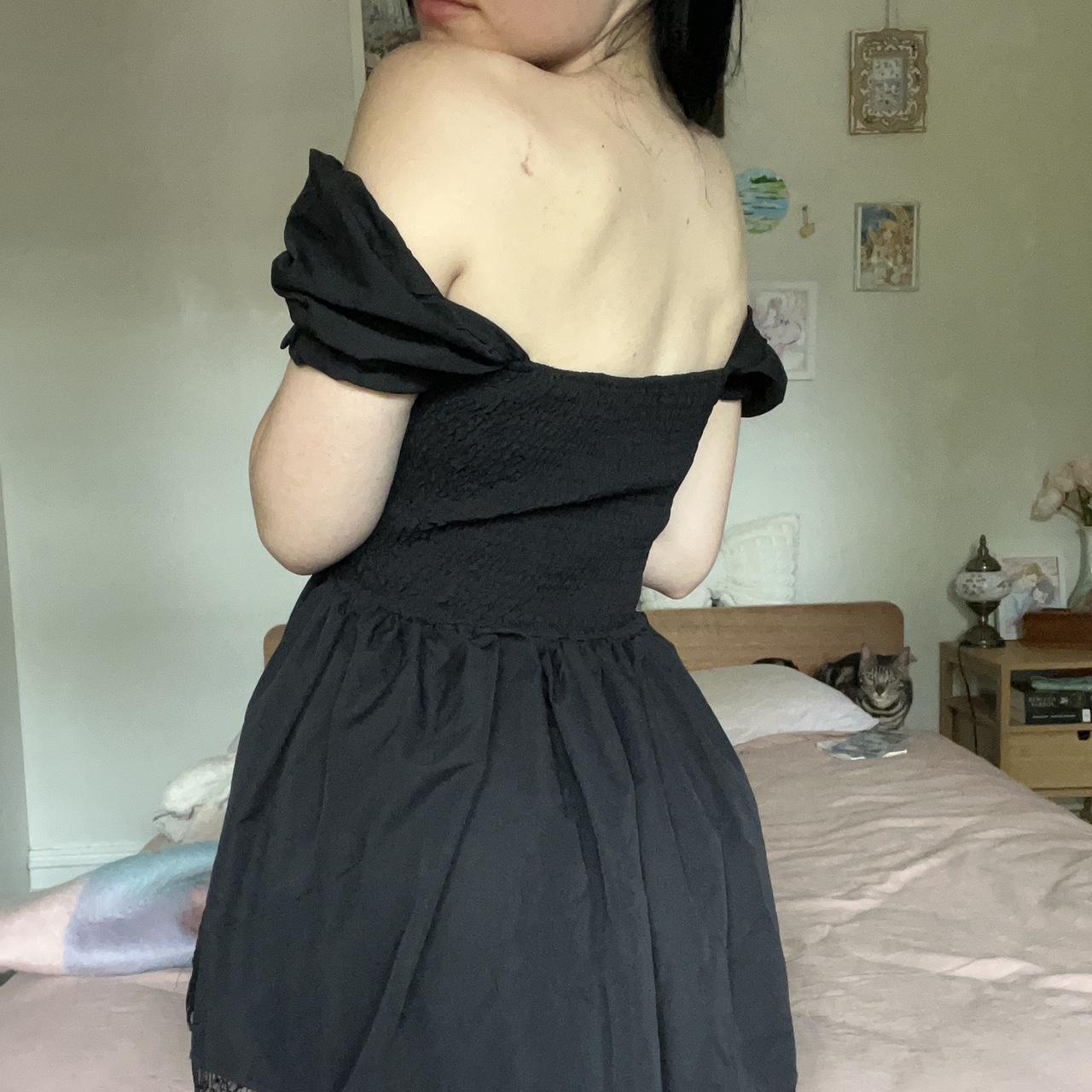 Black gothic milkmaid dress #milkmaid #blackdress... - Depop